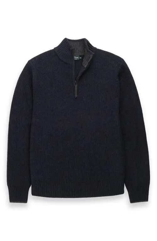 Rodd & Gunn Robbies Road Quarter Zip Sweater - Midnight
