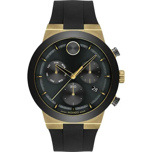 Movado Fusion Chronograph Strap Watch - Black