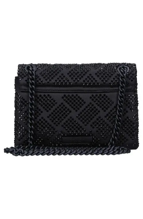 Kurt Geiger Mini Kensington Embellished Crossbody Bag - Black