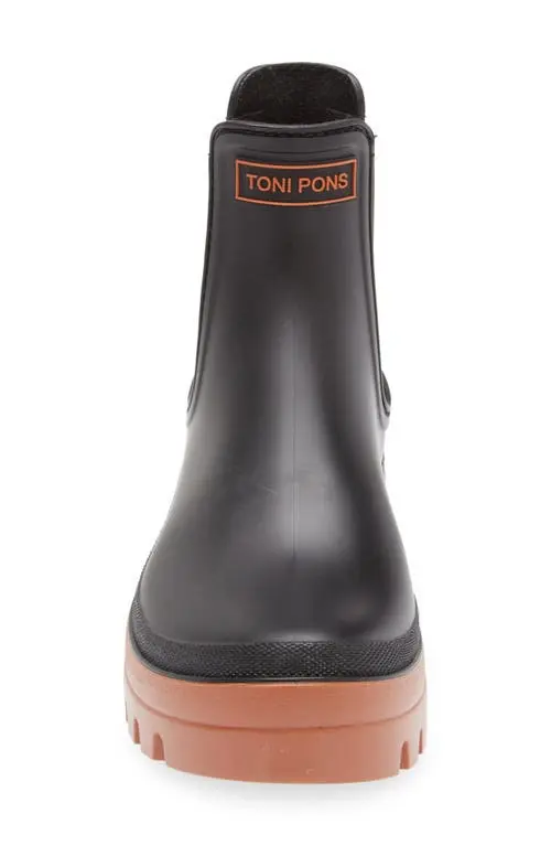 TONI PONS Lug Sole Platform Boots - Black/ Tan