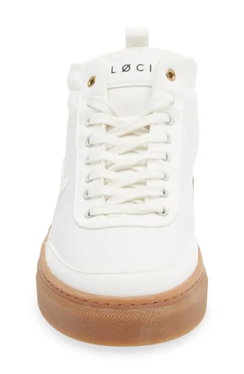 LOCI Hero X Reed Mid Top Sneakers - Natural/ Gum