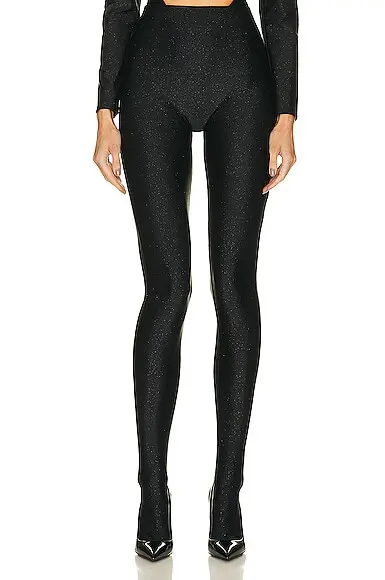 DANIELE CARLOTTA Glittered Spandex Legging
