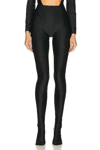 DANIELE CARLOTTA Glittered Spandex Legging