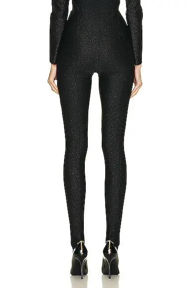 DANIELE CARLOTTA Glittered Spandex Legging