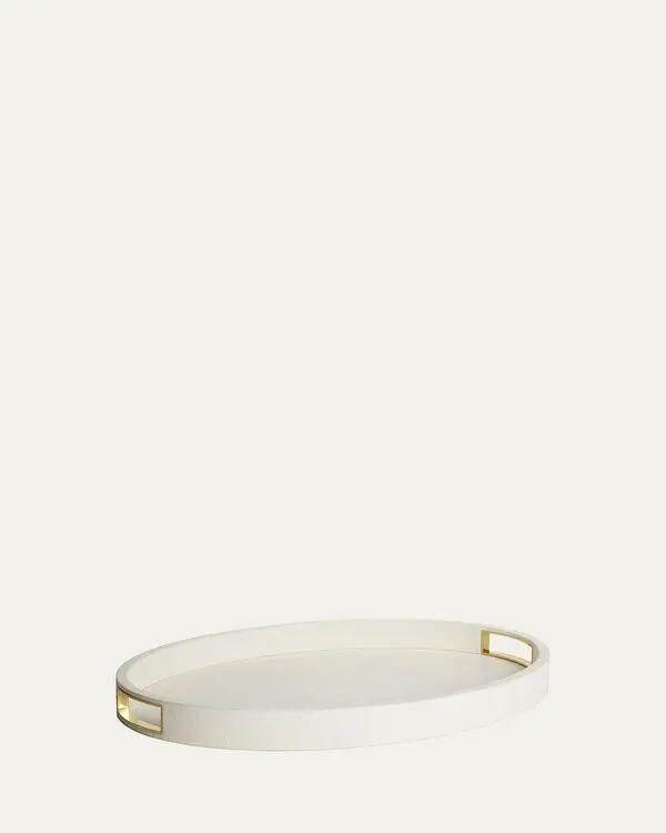 Aerin Modern Faux Shagreen Cocktail Tray
