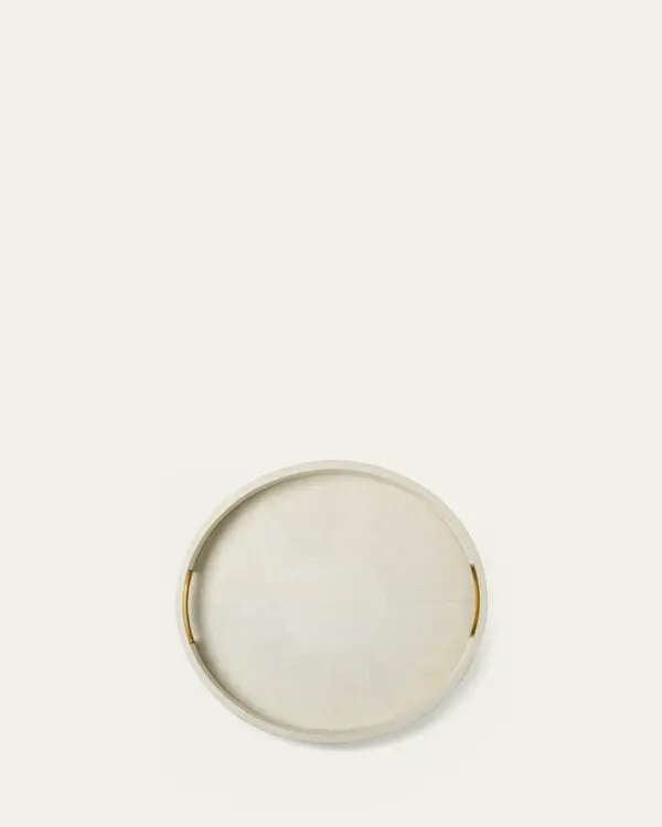 Aerin Modern Faux Shagreen Cocktail Tray