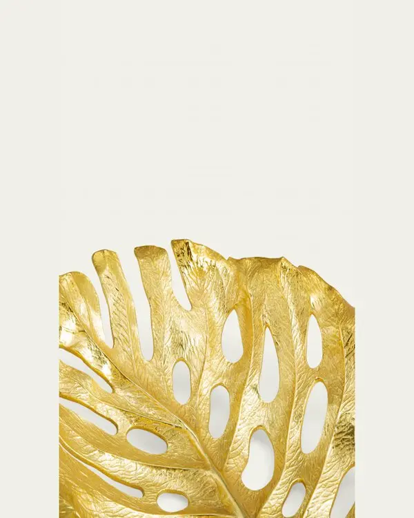 Michael Aram Golden Monstera Centerpiece