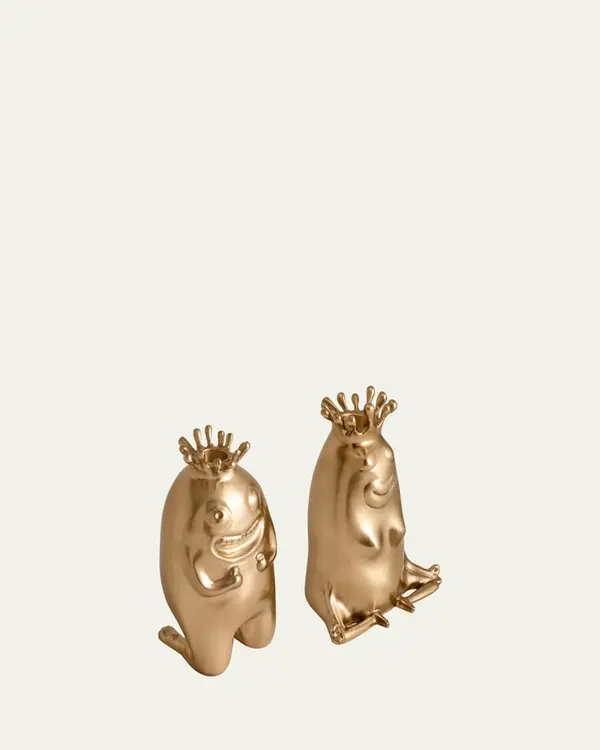 L'Objet Haas King & Queen Candlesticks, Set Of 2
