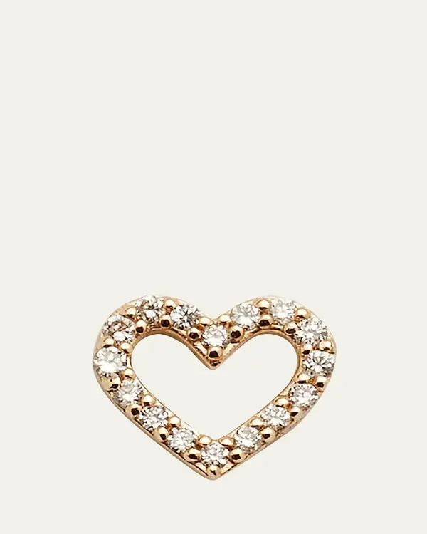 SYDNEY EVAN 14k Diamond Open Heart Stud Earring - One-color