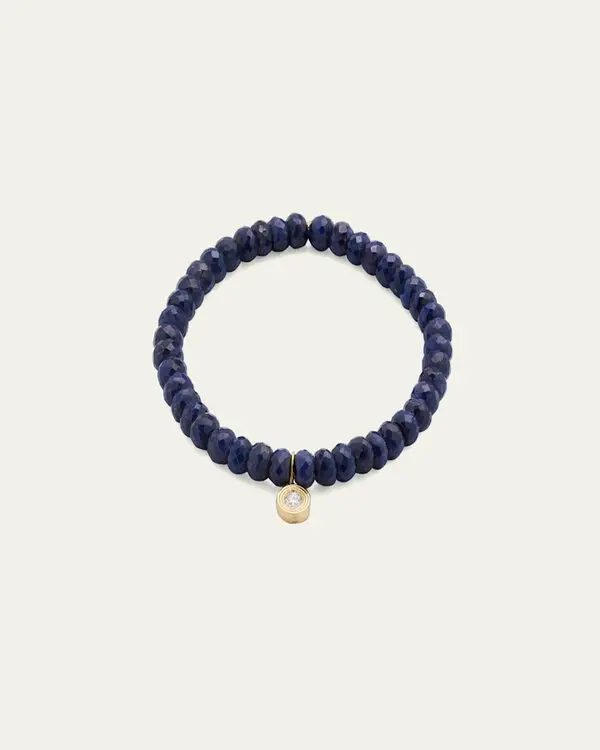 SYDNEY EVAN 14k Gold Diamond & Sapphire Charm Bracelet