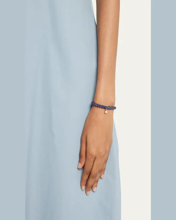 SYDNEY EVAN 14k Gold Diamond & Sapphire Charm Bracelet