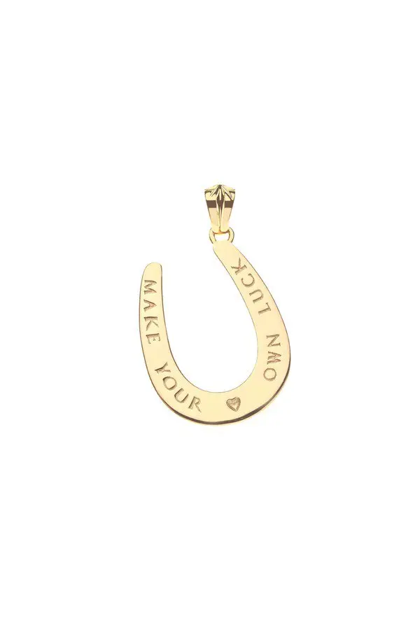 JANE WIN Lucky Starry Horseshoe Pendant