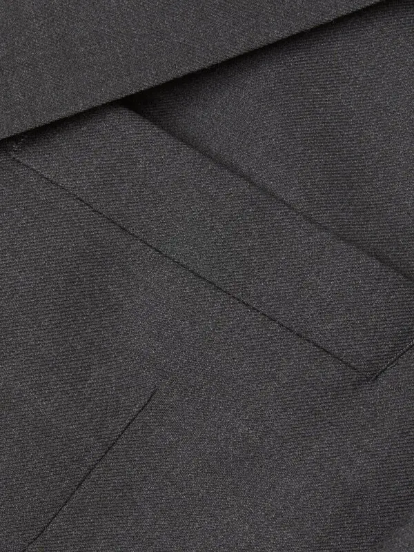 SAKS FIFTH AVENUE Collection Woven Wool Suit - Charcoal