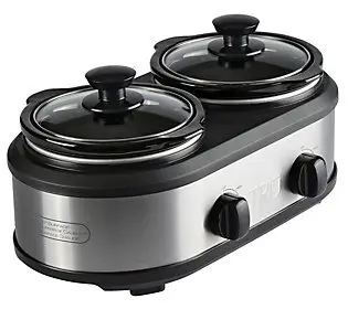 TRU Dual Crock Buffet Slow Cooker - One-color