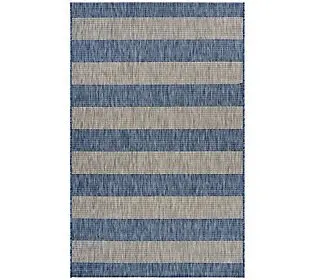 OX BAY TRADING CO. Ox Bay Coastal Stripes Indoor/outdoor Catalina Rug 7'9' X 9'9 - One-color