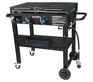 RAZOR 2 Burner Griddle With Foldable Shelves, T Ay