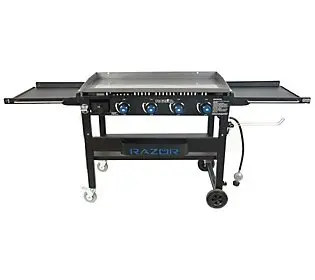 RAZOR 4 Burner Griddle With Foldable Shelves, T Ray - One-color