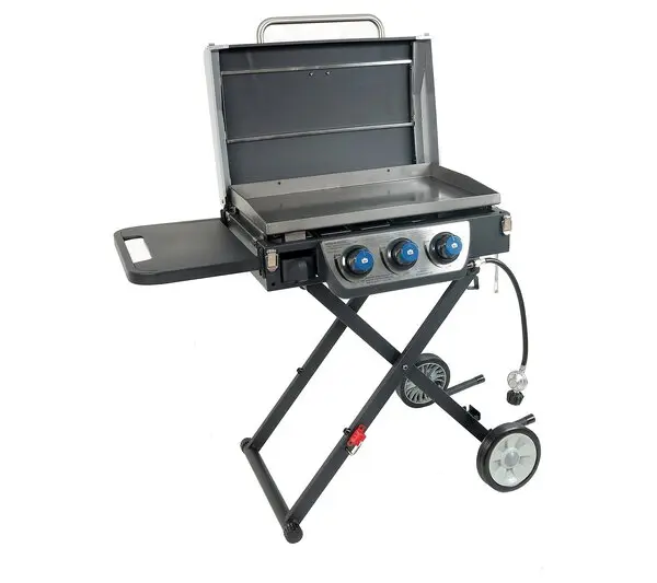 RAZOR 3-burner Griddle With Cart And Side Shelf - One-color