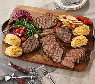 KANSAS CITY STEAK Co. Sirloin, Ribeye & Potato Sampler - One-color