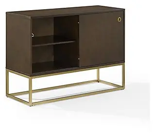CROSLEY Furniture Byron Media Console Dark Brow /gold - One-color