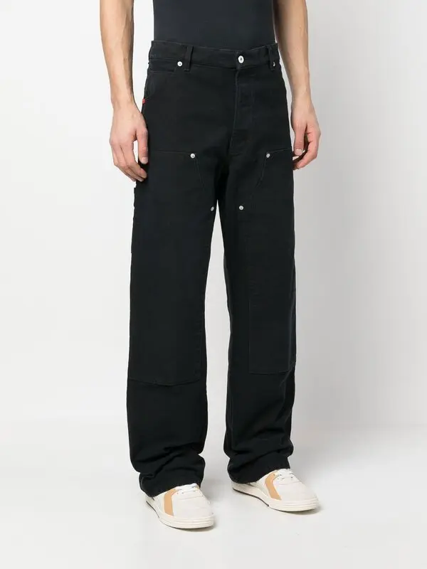 Heron Preston Mid-rise Straight Leg Jeans - Black