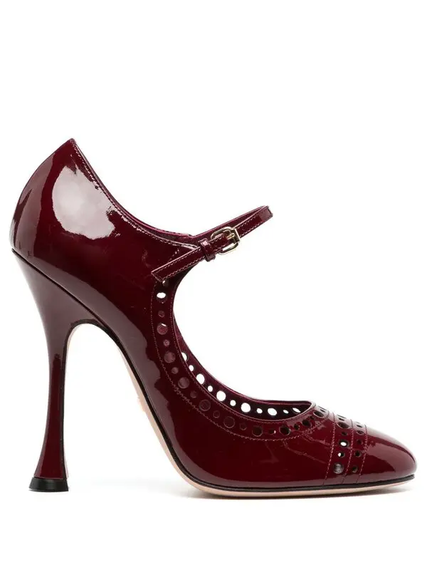 Giambattista Valli 110mm Cut-out Pumps - Red