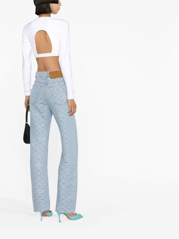 Off-White Logo-print Denim Jeans