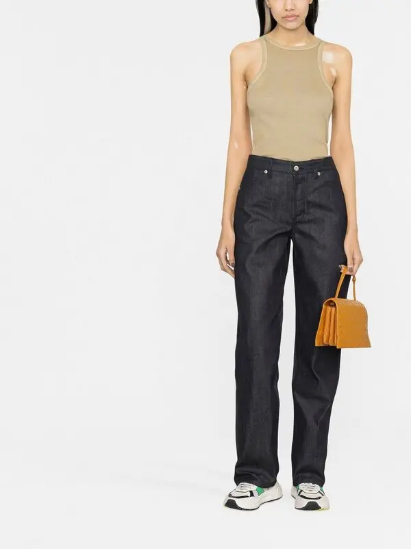 JIL SANDER High-waisted Straight-leg Jeans - Blue