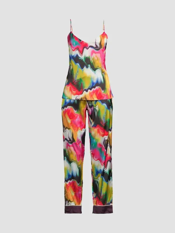 AVERIE Shanaya Iridiana Printed 2-piece Pajama Set