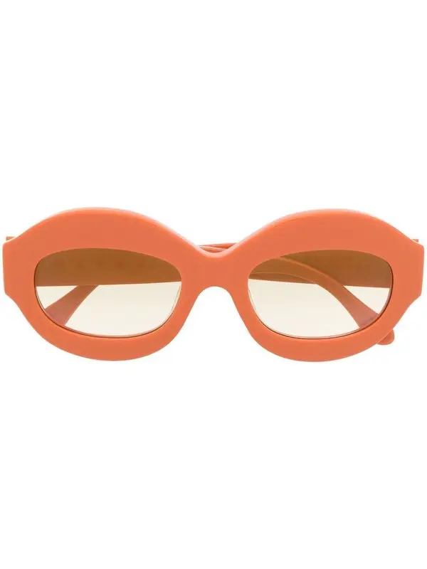 Marni Oval-frame Sunglasses - Orange