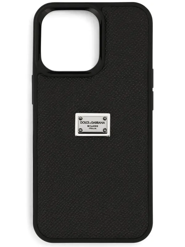 Dolce & Gabbana Logo-tag Iphone 13 Pro Case - Black