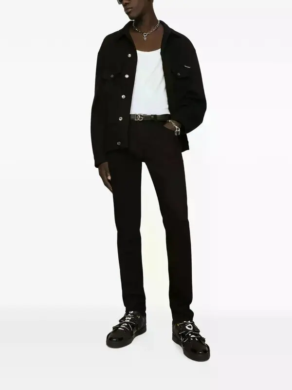 Dolce & Gabbana Logo-appliqué Skinny Jeans