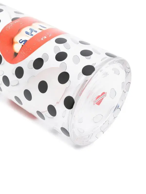 SELETTI Toiletpaper Lips-print Vase - Black