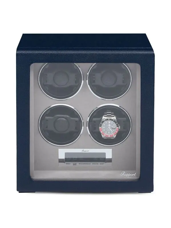 RAPPORT LONDON Quantum Quad Watch Winder - Blue