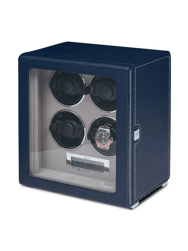 RAPPORT LONDON Quantum Quad Watch Winder - Blue