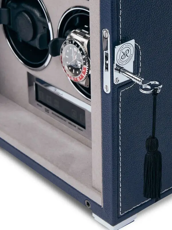RAPPORT LONDON Quantum Quad Watch Winder - Blue