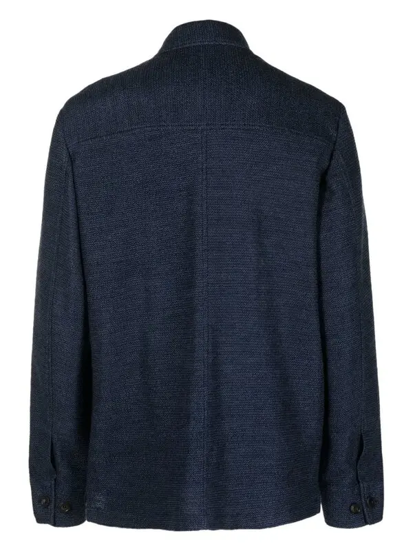 Corneliani Jersey-knit Long-sleeve Shirt