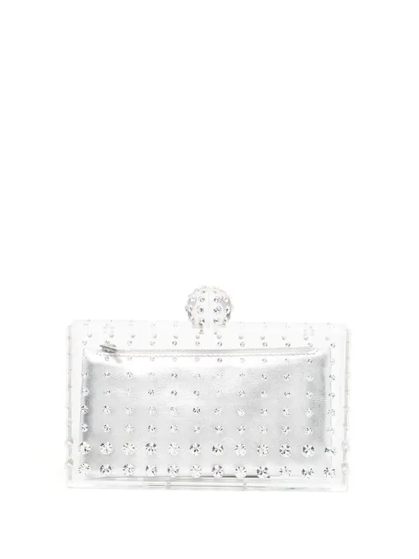 AQUAZZURA Tequila Rhinestone-embellished Clutch