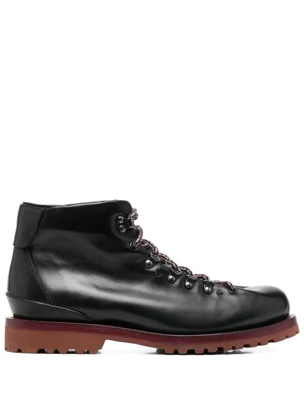 BUTTERO® Lace-up Ankle Boots - Black