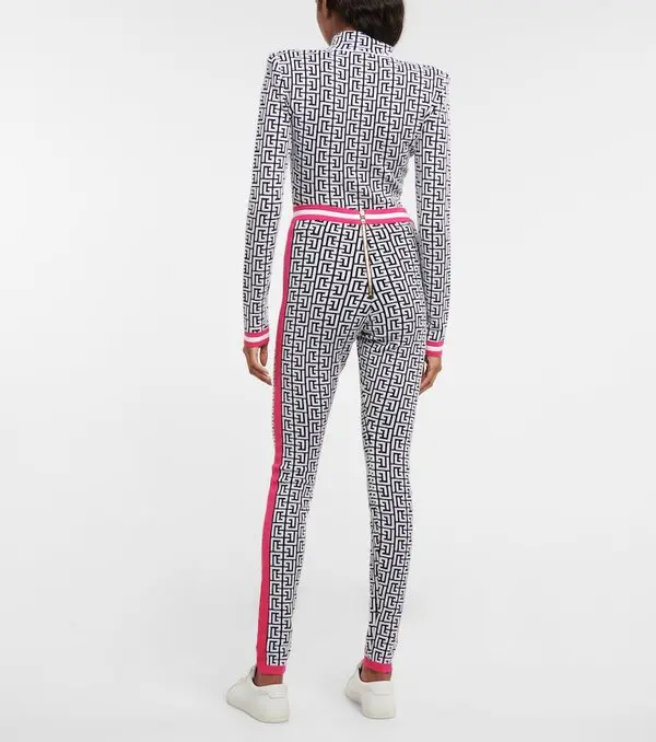 Balmain Jacquard-knit Wool-blend Leggings
