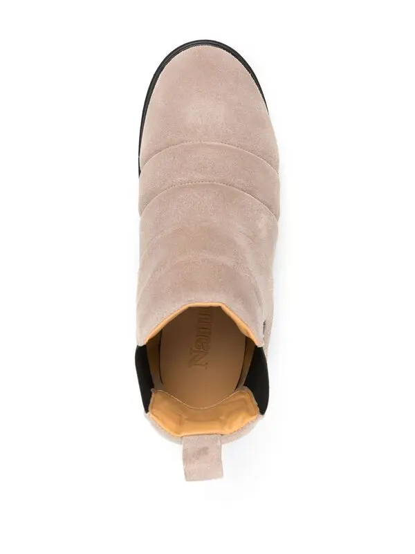 Nanushka Quilted Chelsea Boots - Neutrals