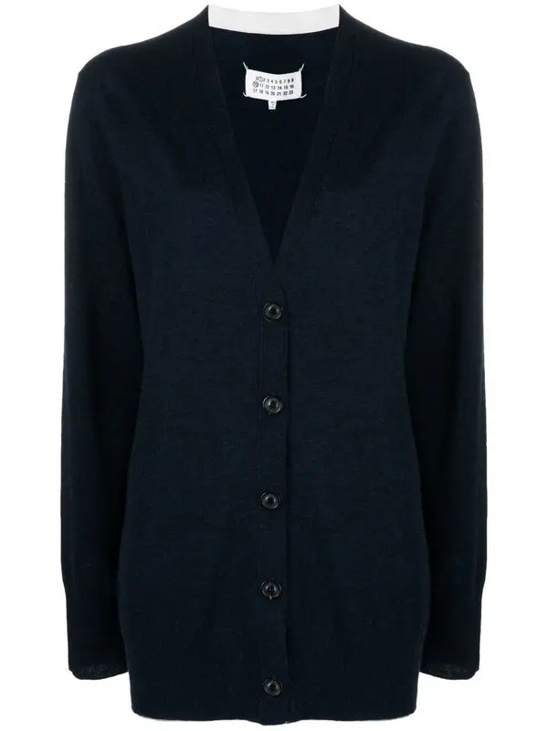 MAISON MARGIELA V-neck Wool-blend Cardigan