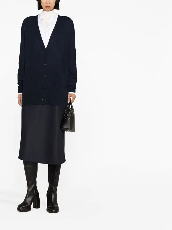MAISON MARGIELA V-neck Wool-blend Cardigan