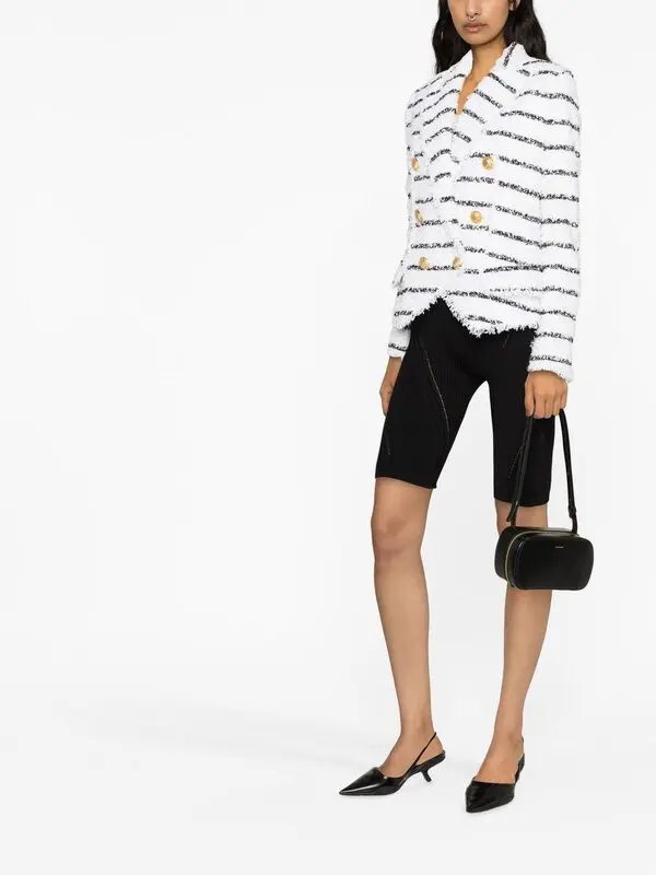 Balmain Striped Tweed Jacket