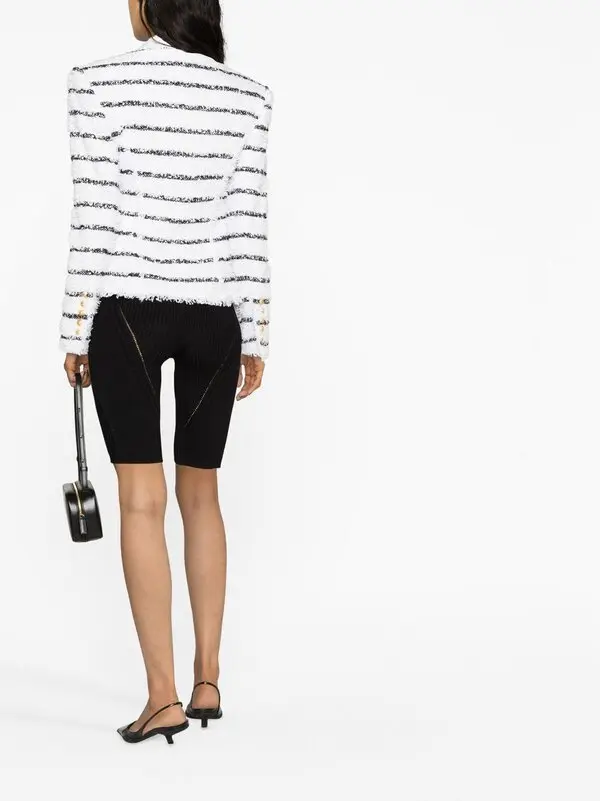 Balmain Striped Tweed Jacket