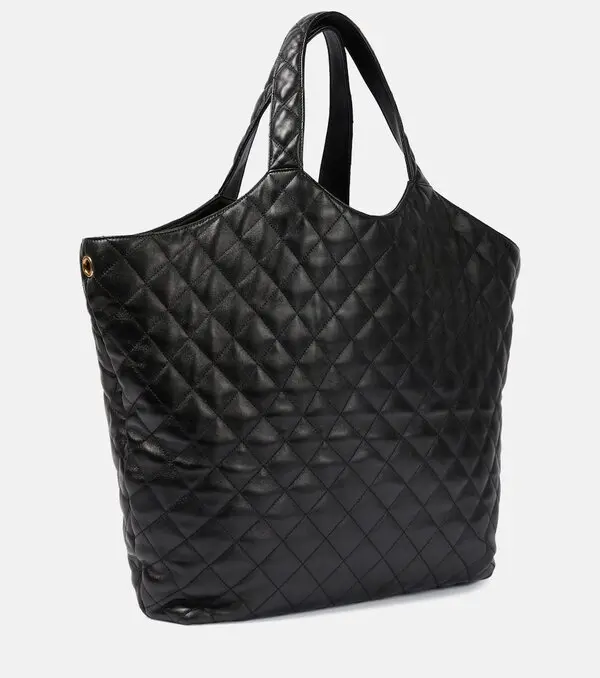 Saint Laurent Icare Maxi Quilted Leather Shopper
