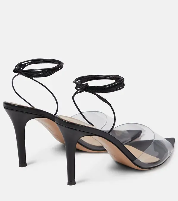 GIANVITO ROSSI Skye 85 Pvc And Leather Sandals