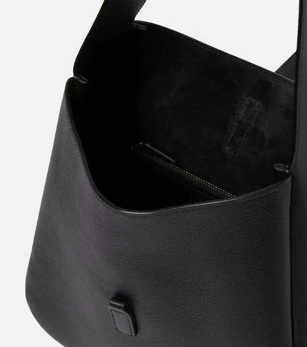 Saint Laurent Le 5 À 7 Small Leather Shoulder Bag - Black