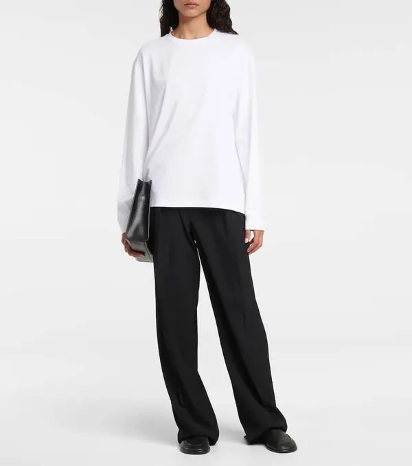 THE ROW Ciles Long-sleeved Top - White