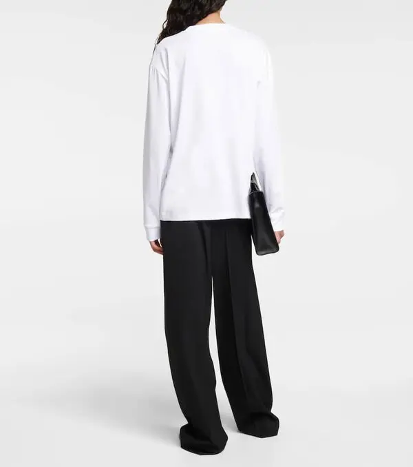 THE ROW Ciles Long-sleeved Top - White
